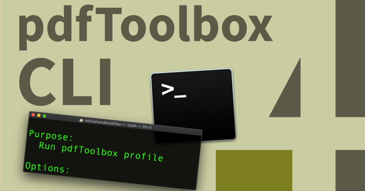 Four Pees ••• How to use pdfToolbox CLI